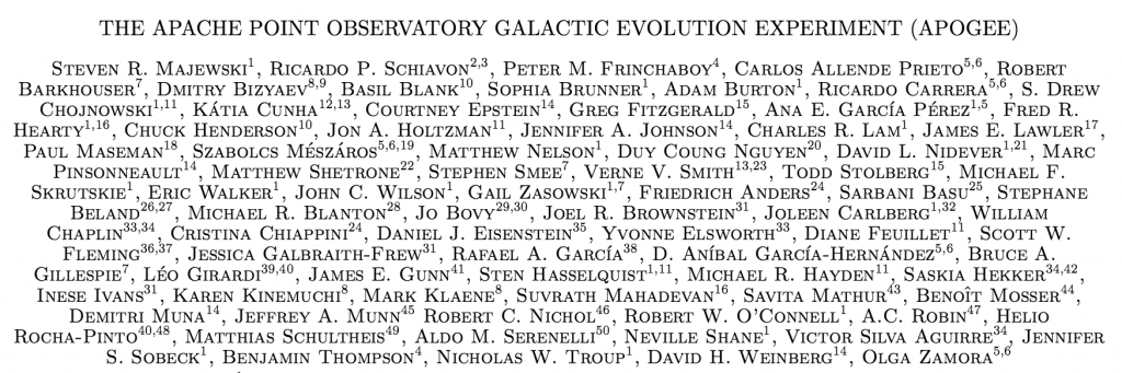 The Apache Point Observatory Galactic Evolution Experiment (APOGEE ...
